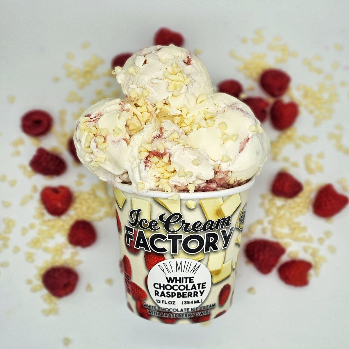 White Chocolate Raspberry 12 oz – Action Packed Snacks
